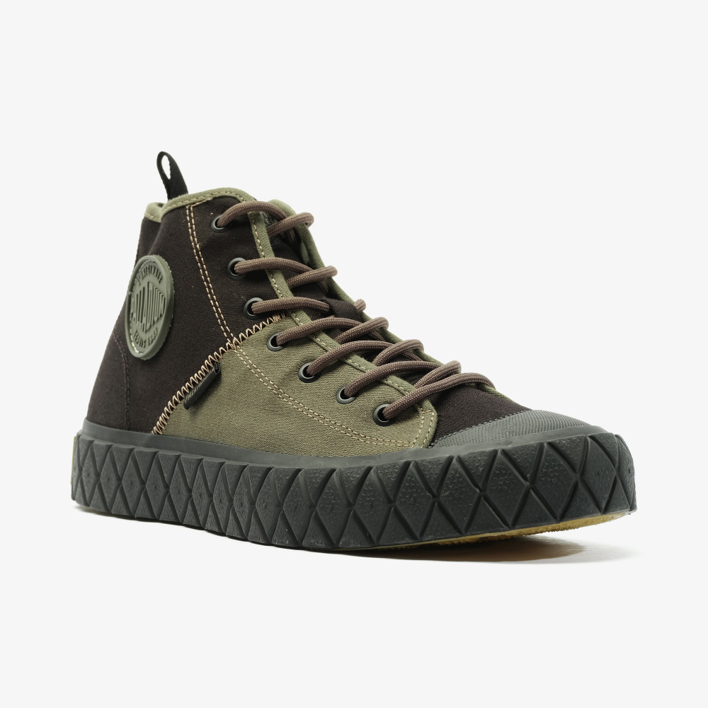 Мужские кеды PALLADIUM Palla Ace Mid Supply черный/хаки цвет — купить ...